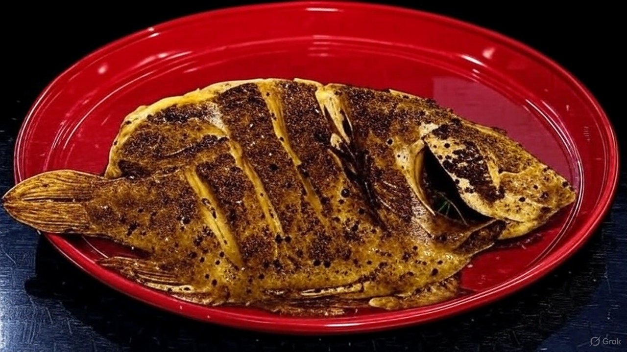 Banku with Tilapia